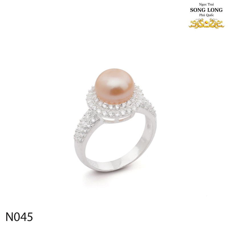 NHẪN N045 HỒNG CAM